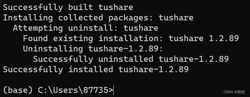 强行把python第三方库如tushare导入conda的环境库中_conda tushare-CSDN博客