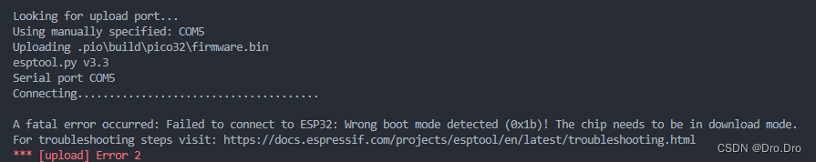 ESP32 对影响开机的引脚进行实际测试_wrong boot mode detected (0xb)! the chip needs to -CSDN博客