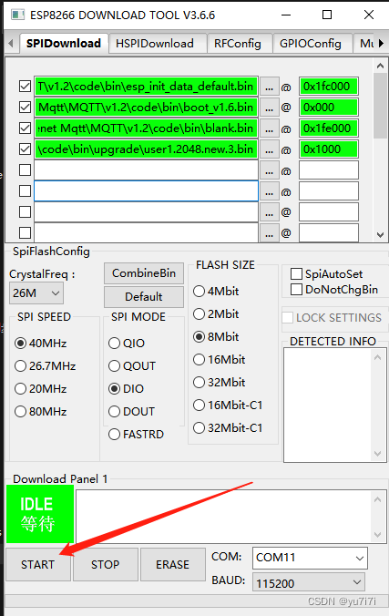 ESP8266烧录固件踩坑日记_esp8266烧录固件一直等待上电-CSDN博客