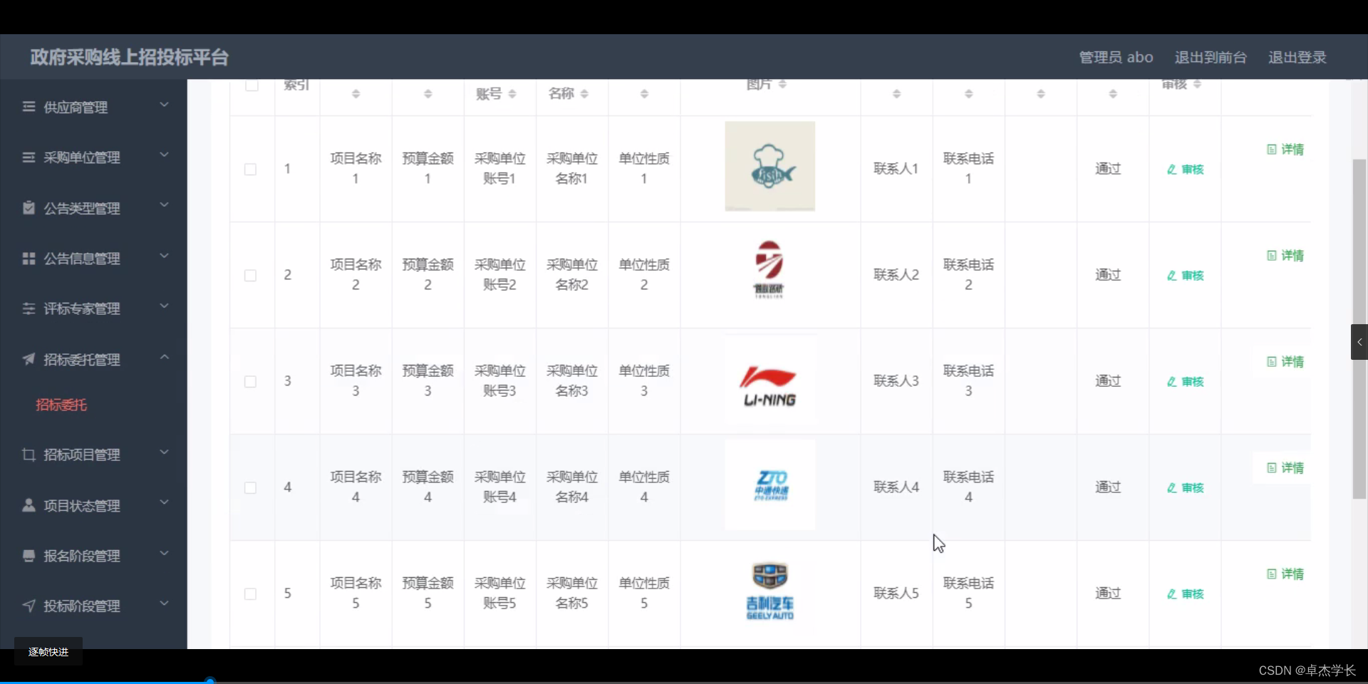 Java毕设项目政府采购线上招投标平台计算机(附源码系统数据库lw)招投标网站源码 Csdn博客