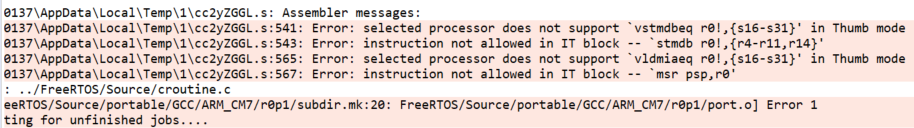 S32ds编译freertos报vstm错 Standard Input 1296 Error Selected Processor D Csdn博客