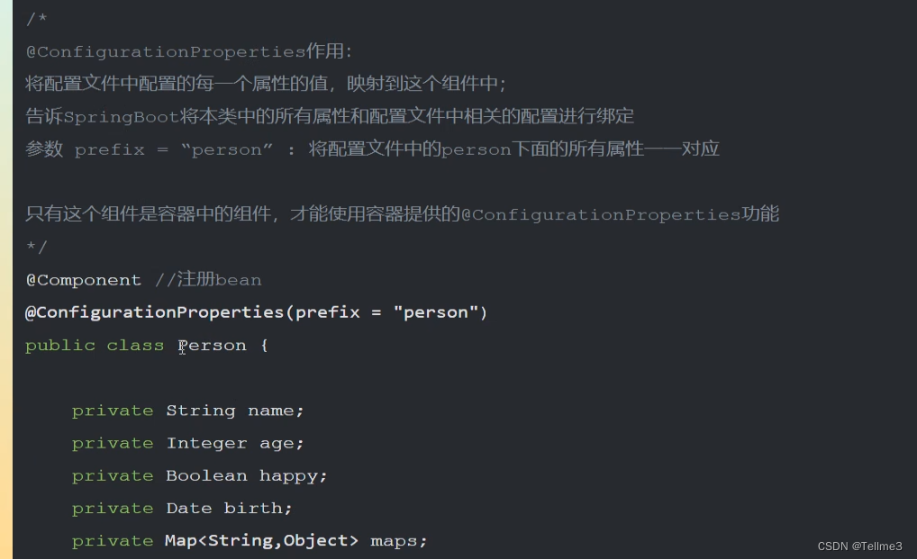 7、yaml给实体类赋值（用@ConfigurationProperties(参数为yaml对象)扩展名以yml为主流）_java application.properties 往实体类赋值 ...