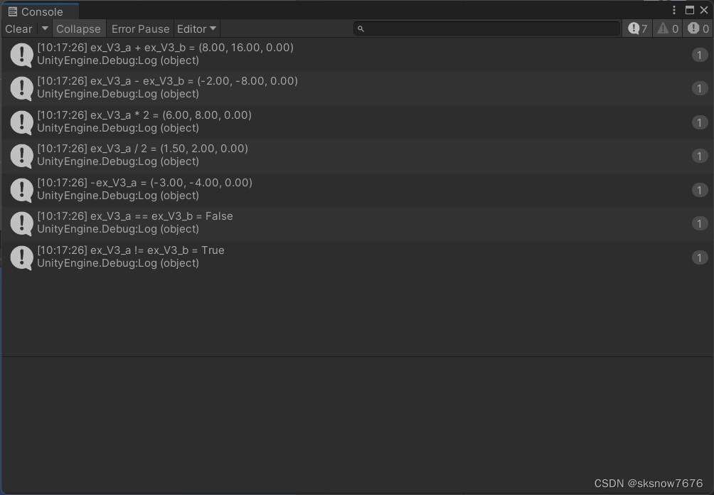 Vector3中实例与类型的字段，常用属性和方法——Unity引擎，C#语言-CSDN博客