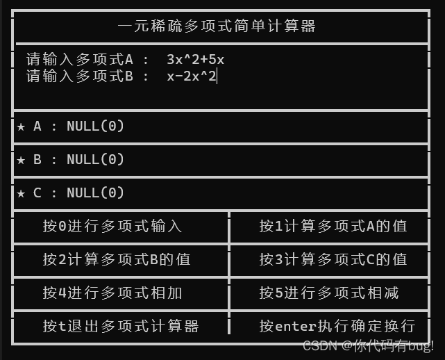 数据结构第二章线性表经典例题及一元稀疏多项式实现分享基于线性表的多项式运算算法设计及实现 Csdn博客