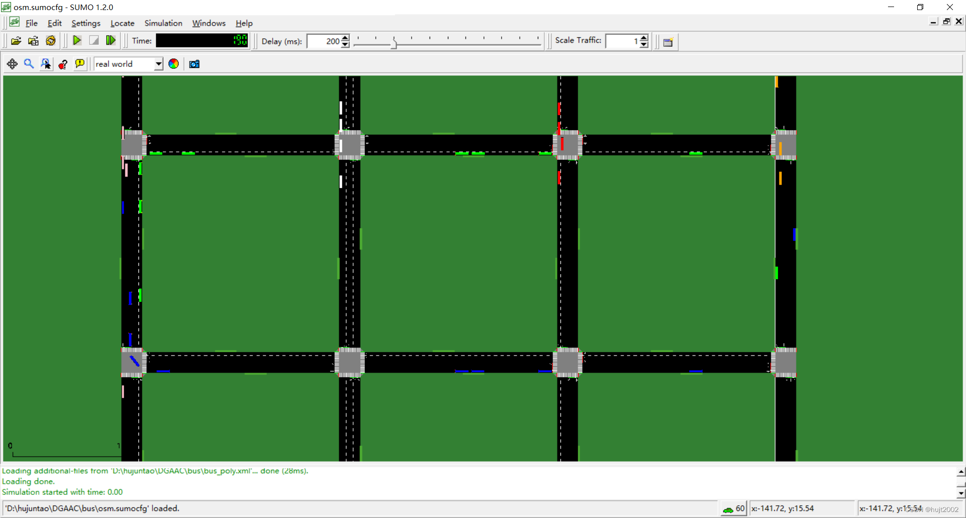 SUMO简单模拟公交车线路运行_sumo 公交车-CSDN博客