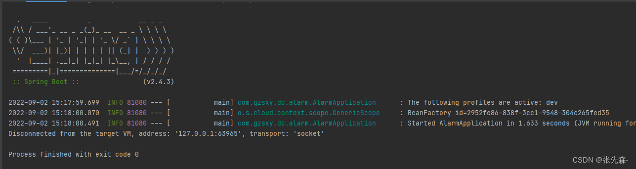 idea启动SpringBoot程序后,出现Process finished with exit code 0并不能成功运行_idea运行 ...