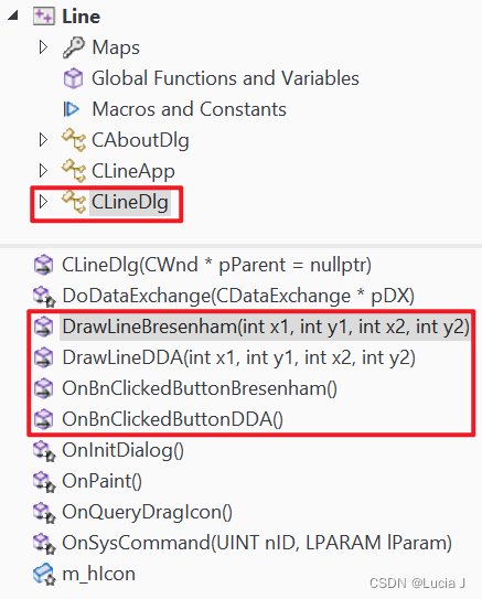 计算机图形学——利用MFC库绘制直线（DDA算法和Bresenham算法）_计算机图形学mfc中点画直线-CSDN博客