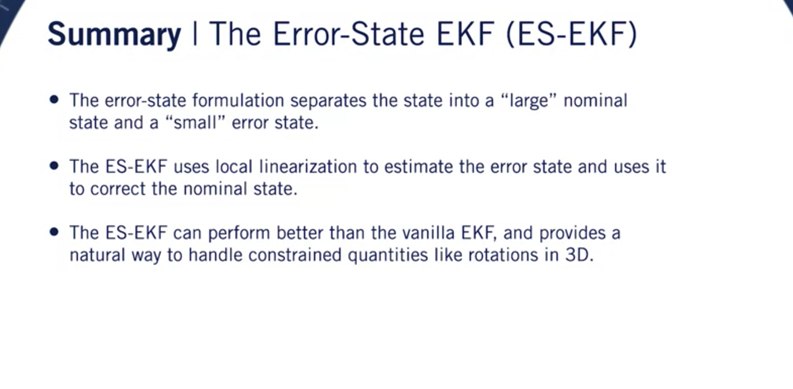 自动驾驶 9-4: 改进的 EKF - 错误状态扩展卡尔曼滤波器 An Improved EKF - The Error State ...