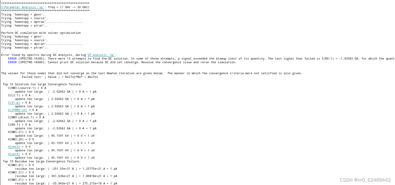 【cadence】error_there were 8 attempts to find the dc solution. in -CSDN博客