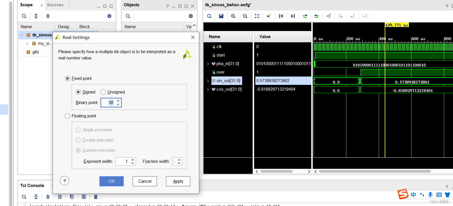 vivado IP核 cordic 中sin和cos的计算_compensation scaling-CSDN博客