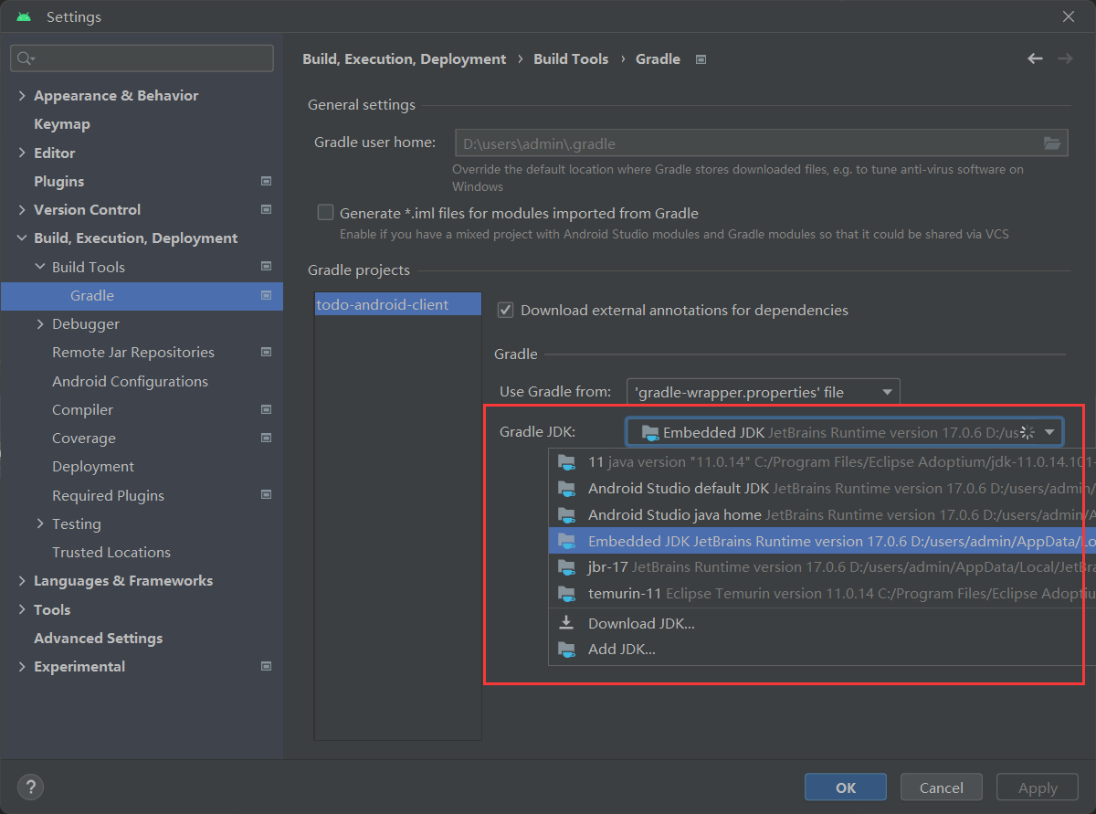 [Android Studio] 如何修改 Flamingo 之后版本的 Gradle JDK 位置列表_android studio flamingo-CSDN博客