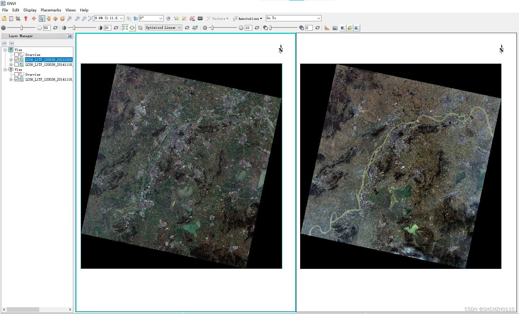 利用ENVI、eCognition Developer（易康）和Excel和ArcMap软件对南京江北新区统计分析土地利用变化的具体信息_ecognition中landsat数据土地利用分类 ...