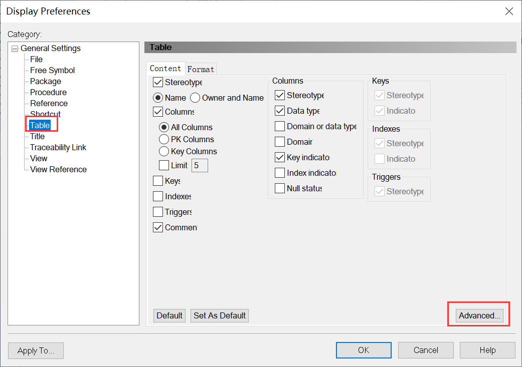 Powerdesigner显示表的comment和列的comment的方法_ad中comments怎样打开-CSDN博客