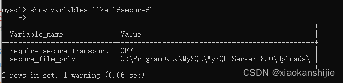 如何查看MySQL数据库的默认导出路径_mysql 如何查看outfile默认导出地址-CSDN博客