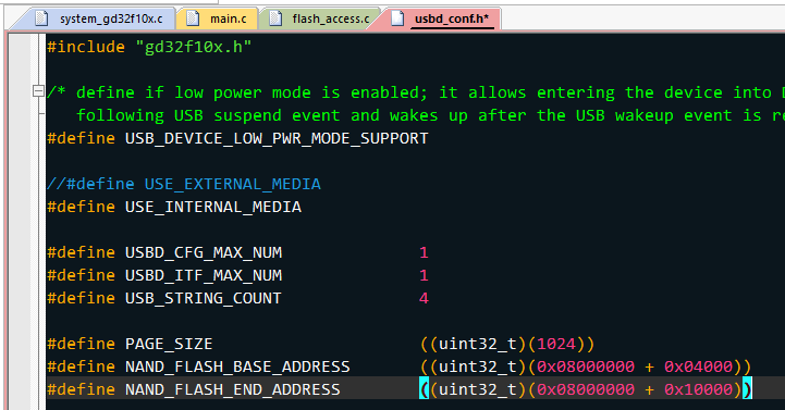 GD32F103内部Flash做虚拟U盘_gd32 usb+flash-CSDN博客
