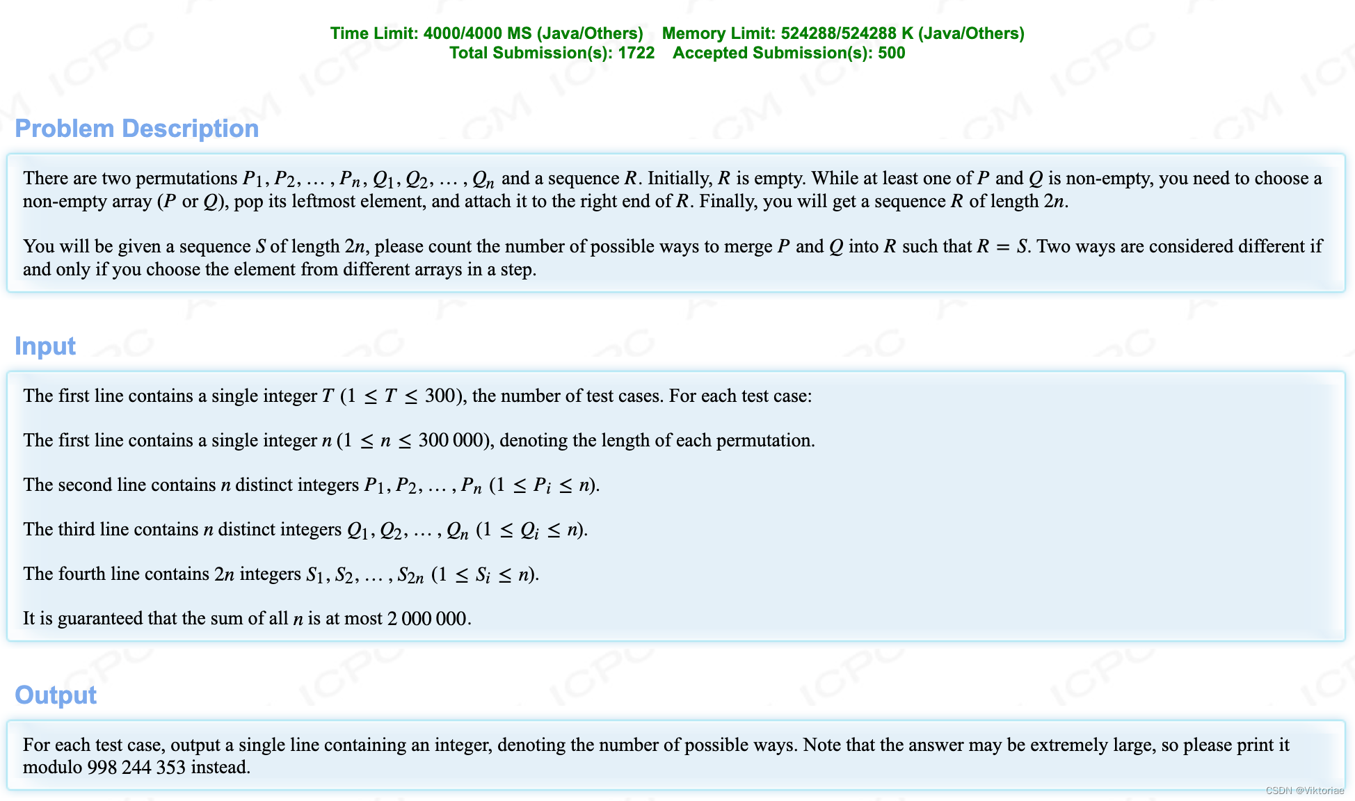 Two Permutations Csdn博客 