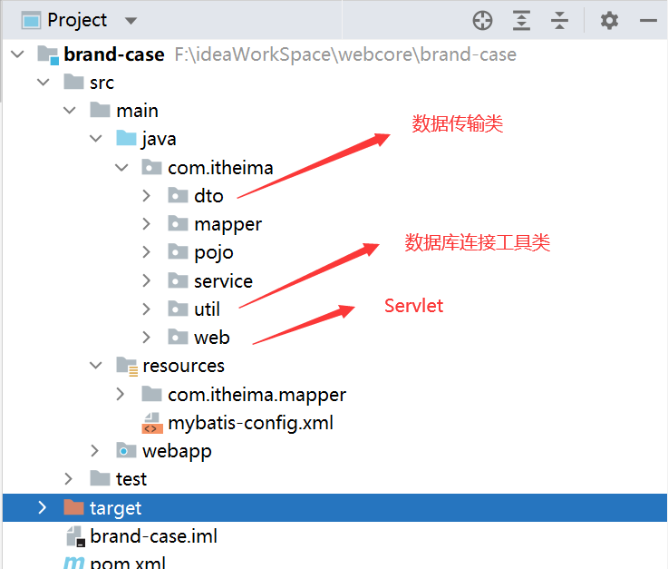 Vue+Element-ui+Ajax+mybatis+Servlet综合案例(简单学习),不需要掌握前端知识，会引包，会复制就行了，知道数据传递的逻辑就可以了。_helpluozhao123 ...