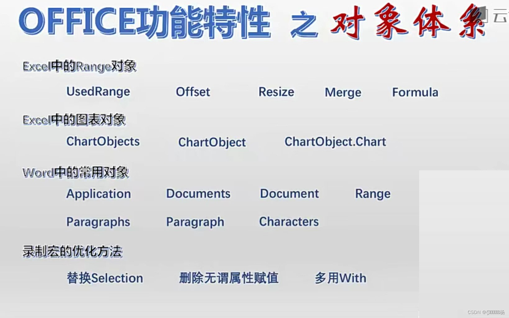 Vba提高篇38 总结 Csdn博客