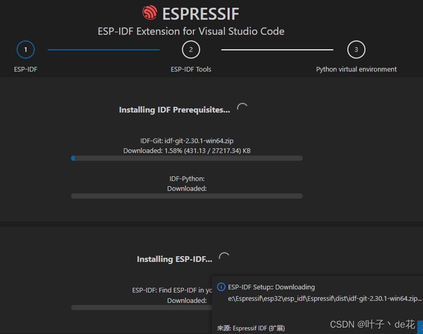 ESP32_esp-idf环境搭建_espidf选择芯片-CSDN博客