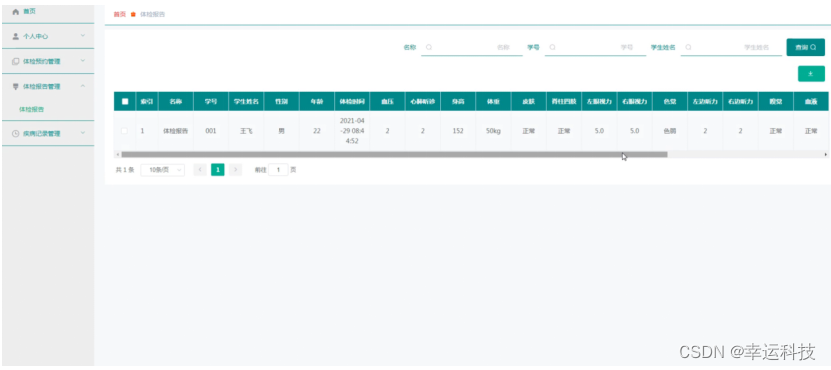 [附源码]Python计算机毕业设计大学生体检管理系统Django（程序+LW）_大学生体测管理系统的代码-CSDN博客