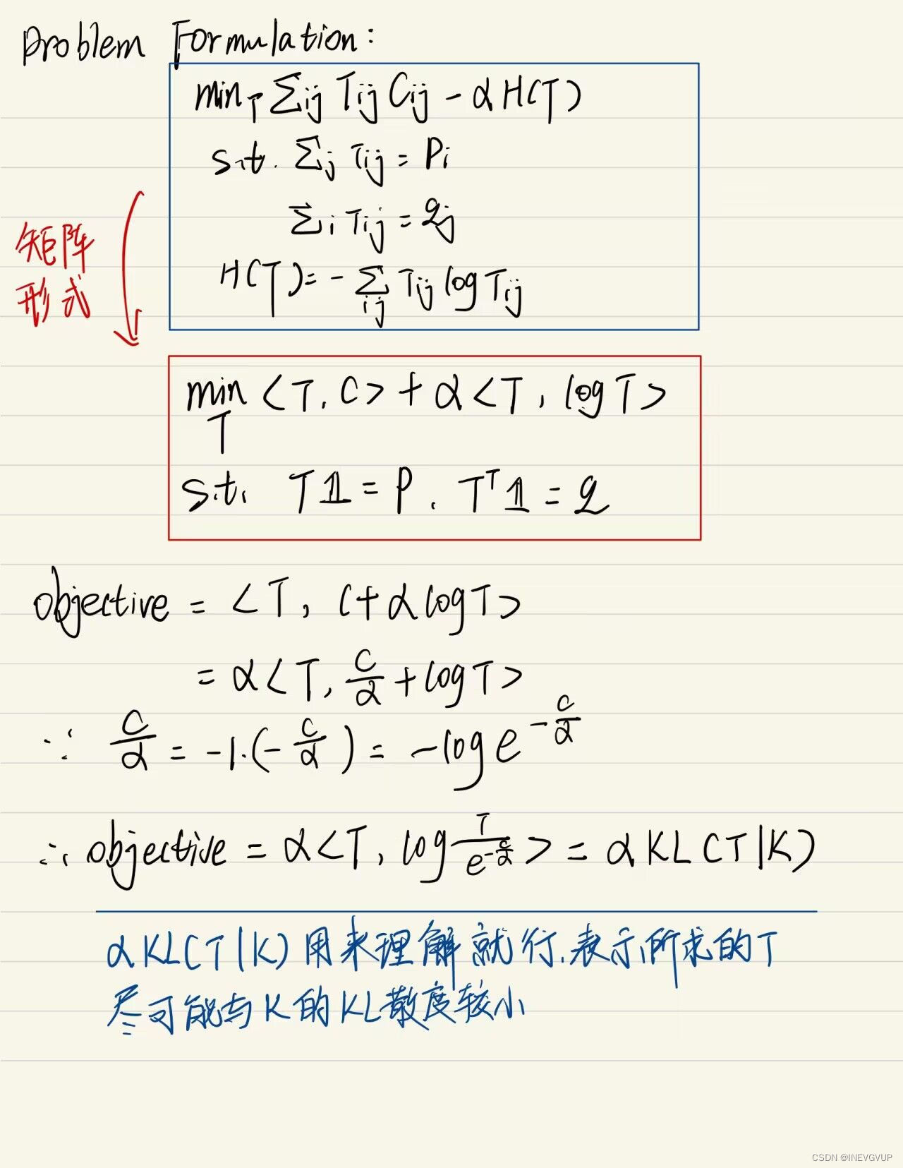 Sinkhorn算法公式推导-CSDN博客