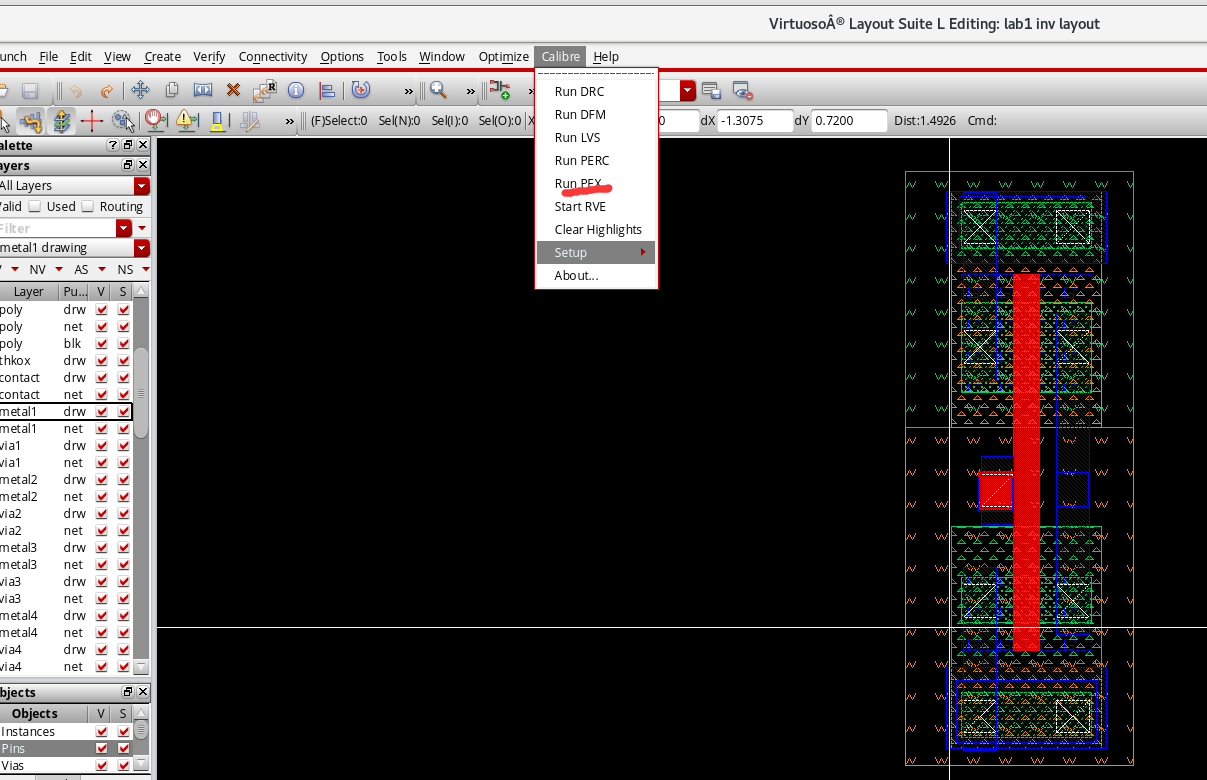 Cadence的版图绘制、DRC、LVS、PEX-以反相器为例_cadence衬底怎么画-CSDN博客