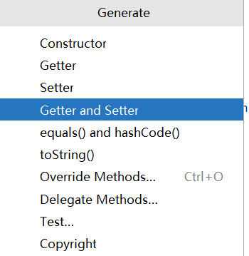 Java 中的get set方法快捷键和含义_getset方法快捷键-CSDN博客