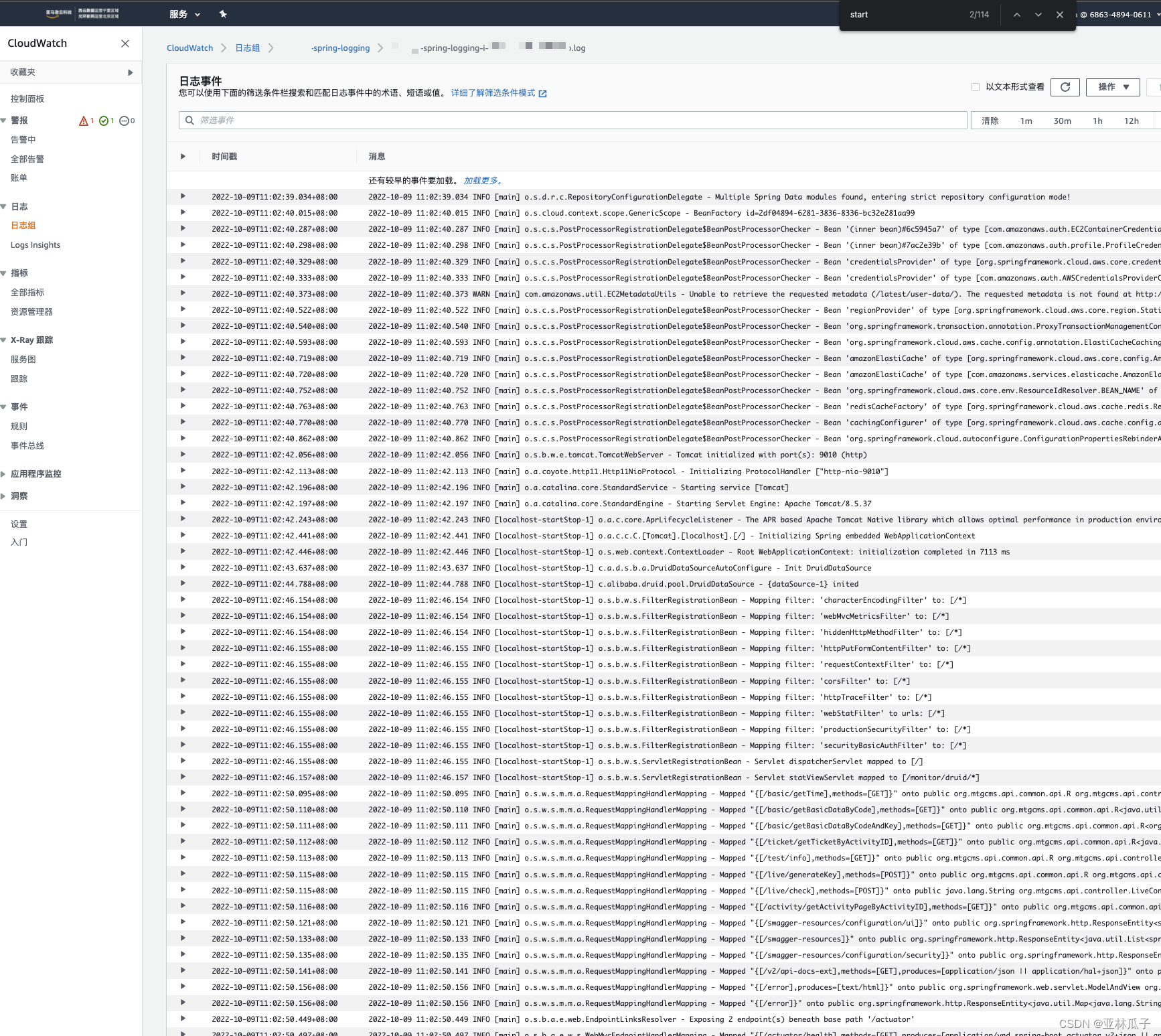 Spring+AWS CloudWatch集中日志_cloudwatch agent logs-CSDN博客