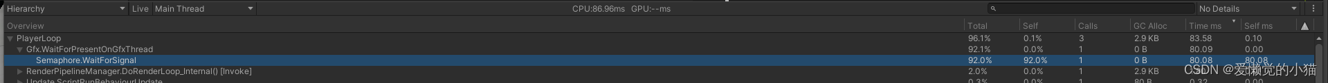 Unity Semaphore.WaitForSignal占比太高-CSDN博客