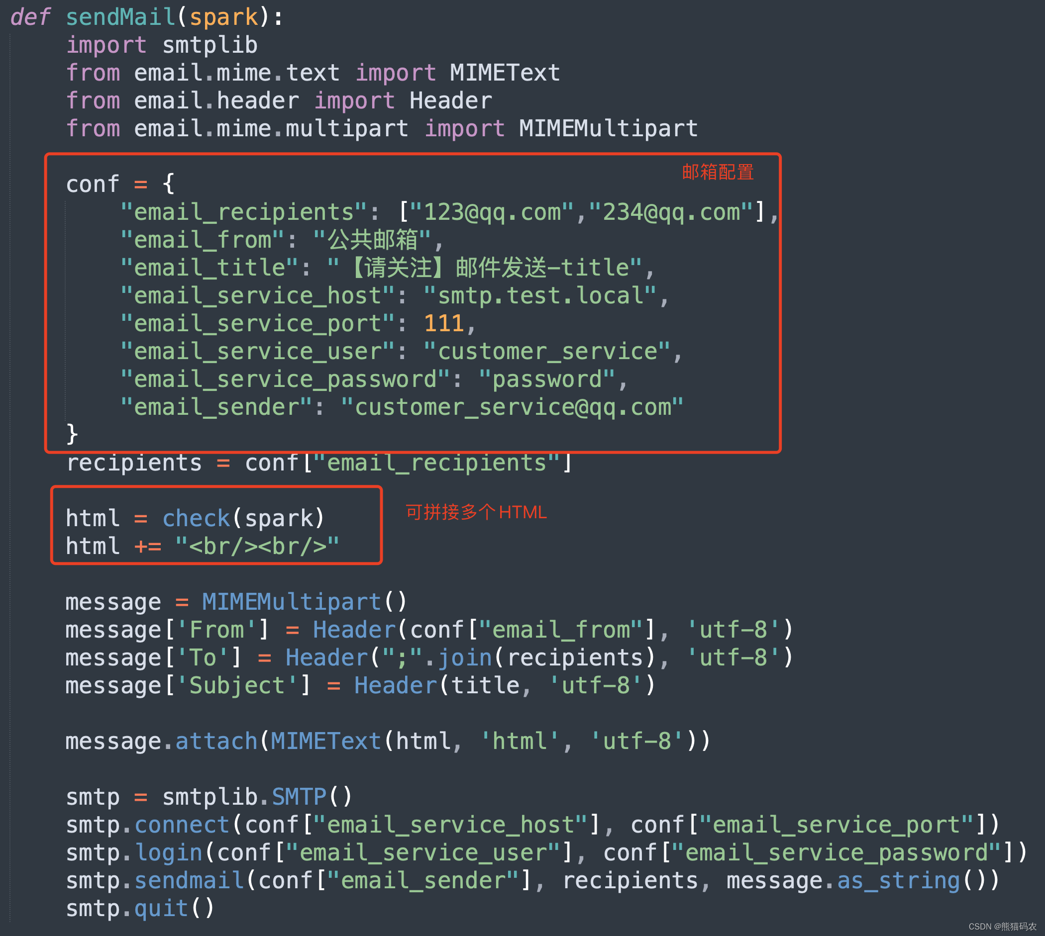 Pyspark读取hive数据并发送监控邮件【示例】pyspark发邮件 Csdn博客