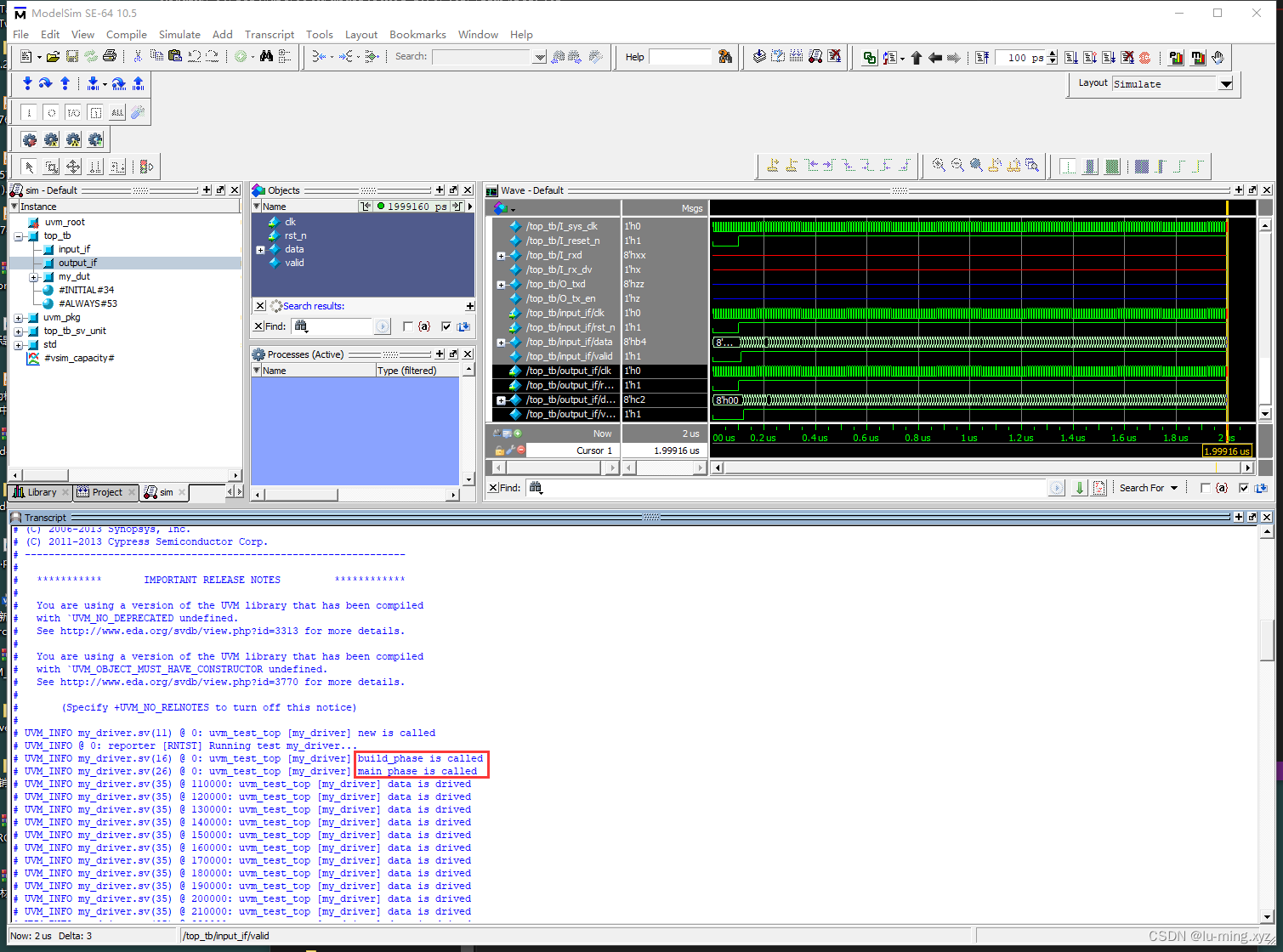 Modelsim搭建只有driver的UVM验证平台_modelsim uvm-CSDN博客