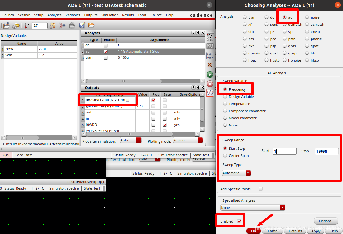 用Cadence Virtuoso IC617和工艺参数设计有源负载差动对（五管OTA）运放_5管ota buffer-CSDN博客