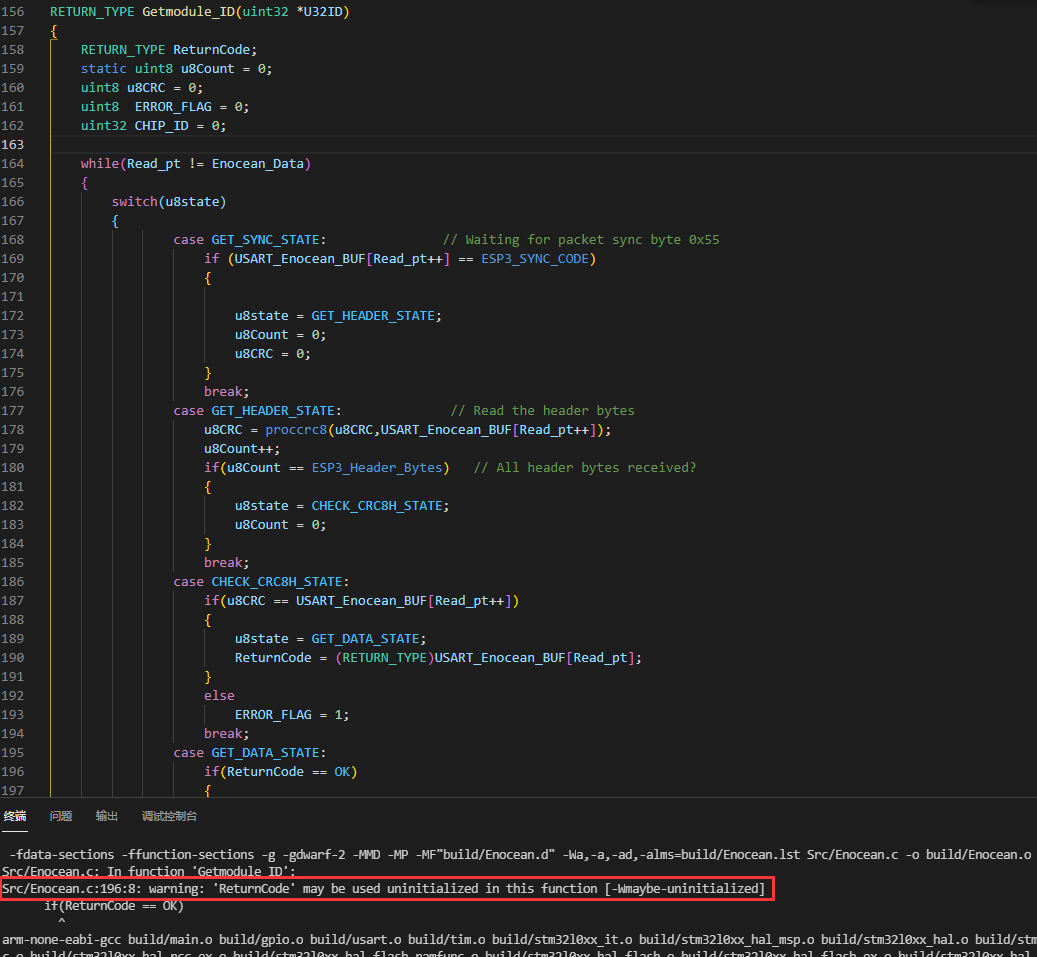 嵌入式开发使用 GCC编译器警告错误问题_missing braces around initializer [-wmissing-brace-CSDN博客
