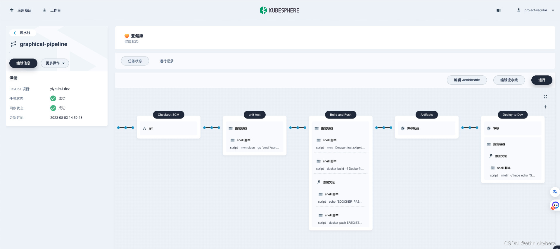 使用kubesphere测试devops-cicd流水线_kubesphere devops-CSDN博客