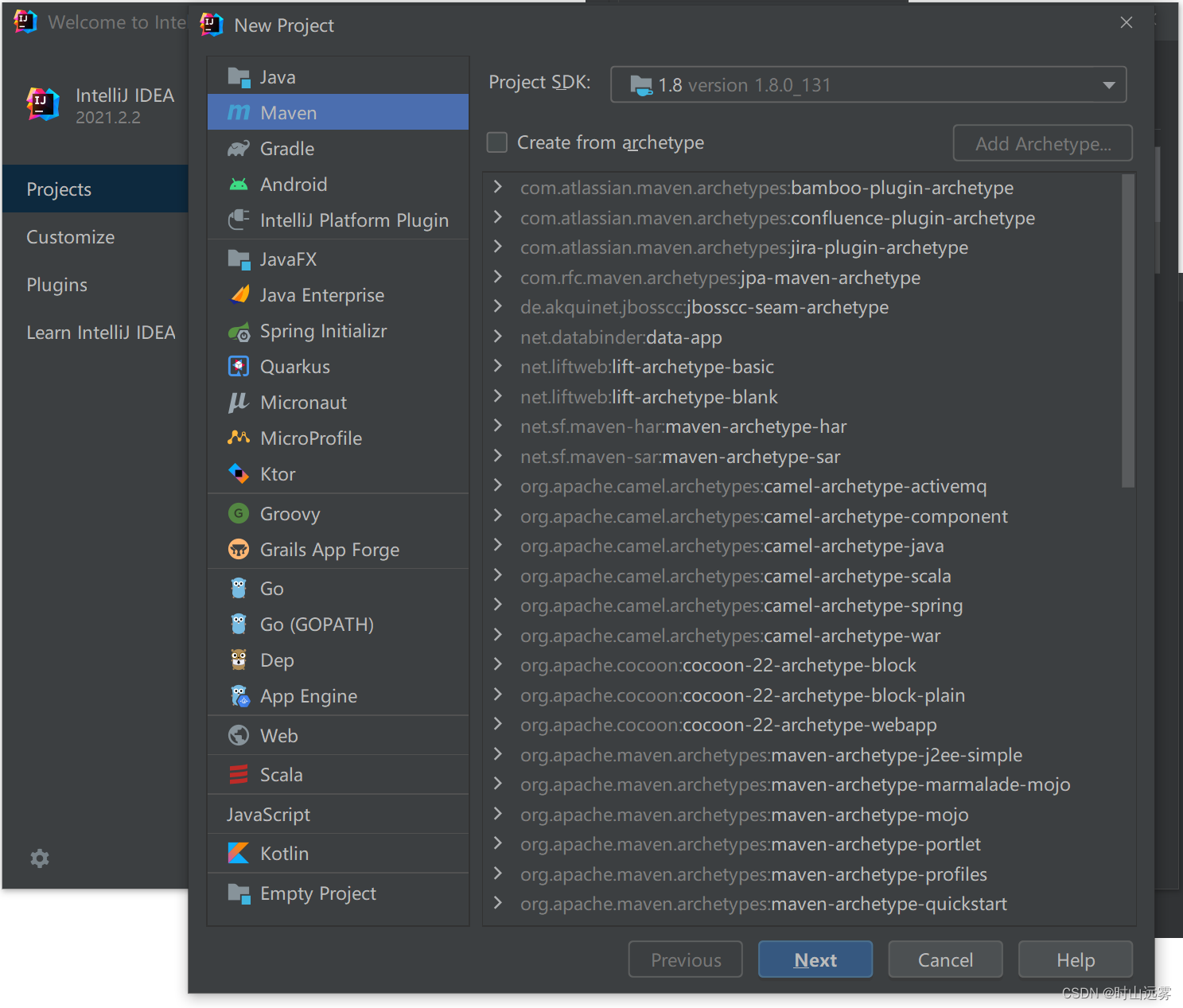解决IDEA 2021 新建Maven项目没有archetype模板_缺少archetype-CSDN博客