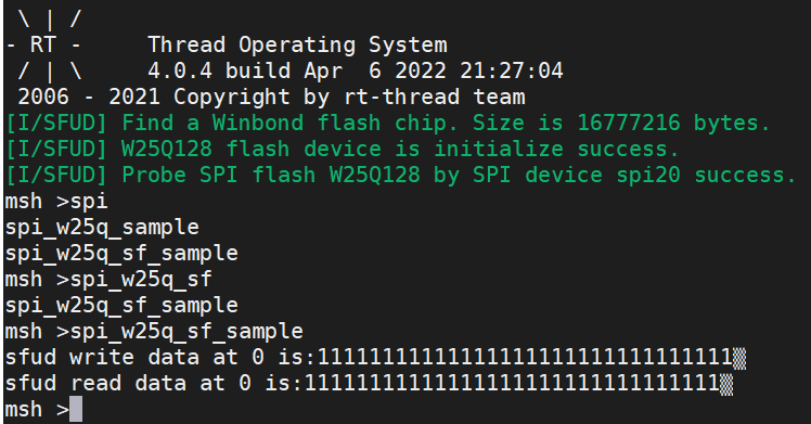RT-thread SPI SFUD读写W25Q128-CSDN博客
