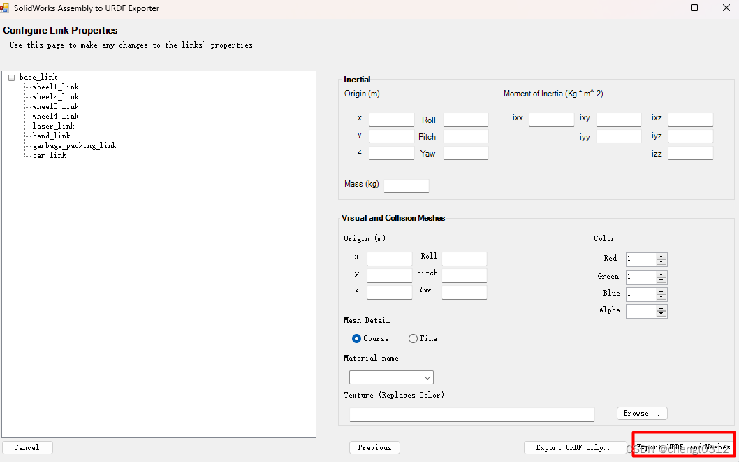 SolidWorks插件SW2URDF使用_sw2urdf插件-CSDN博客