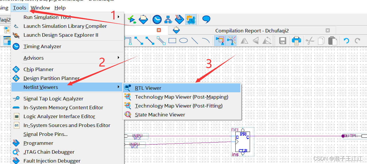 Quartus中运用多种方式设计一个D触发器，并进行仿真，时序波形验证_quartus的node finder-CSDN博客