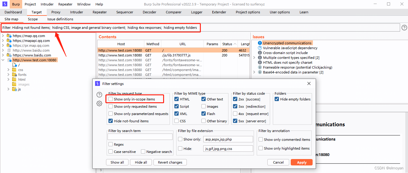 BurpSuite-Target使用_burpsuite target-CSDN博客