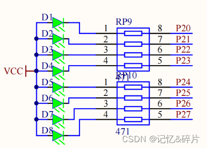 51单片机LED流水灯_void delay1ms(unsigned int xms);-CSDN博客