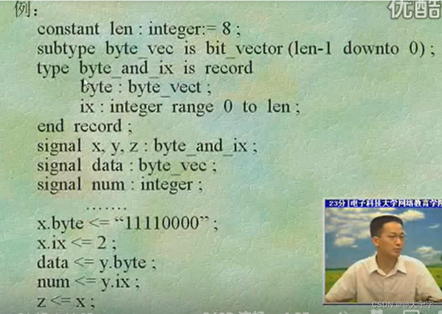 02vhdl数据类型教材版vhdl 二维数组 Csdn博客