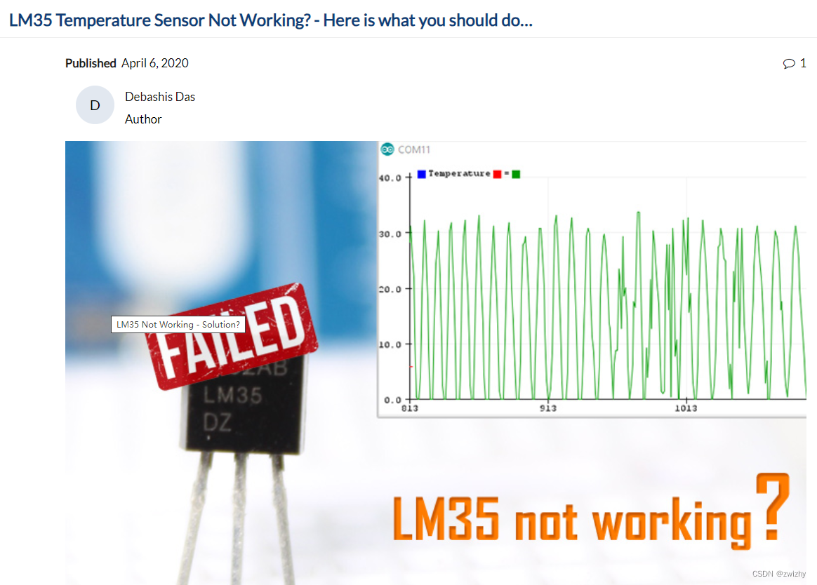 模拟温度传感器 Lm35 的问题 Lm35模块在arduino Uno不準確 Csdn博客