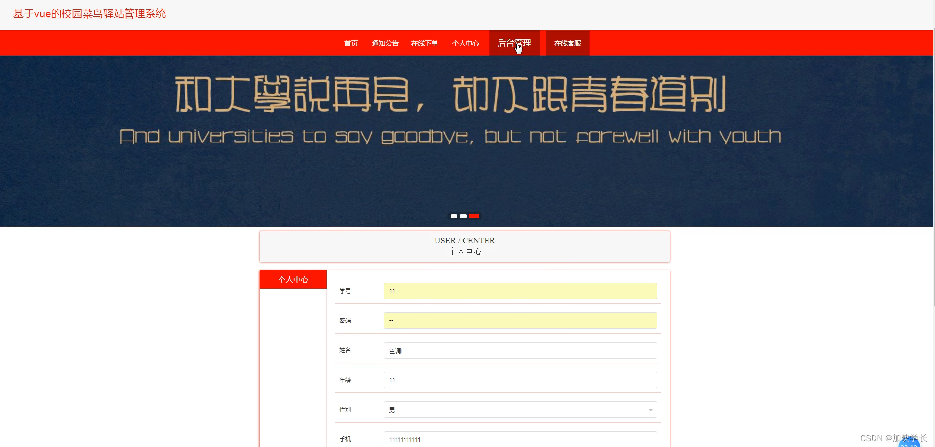 Java计算机毕业设计vue校园菜鸟驿站管理系统（附源码、数据库）java Web菜鸟驿站管理系统设计 Csdn博客 
