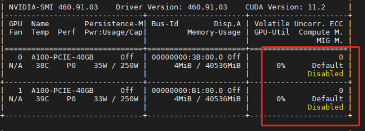 nvidia-smi 在 MIG M. 出现 Disabled_nvidia-smi disabled-CSDN博客