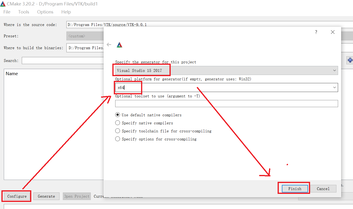 VTK学习笔记2：windows源代码安装VTK9,并使用Visual Studio 2017配置VTK9-CSDN博客
