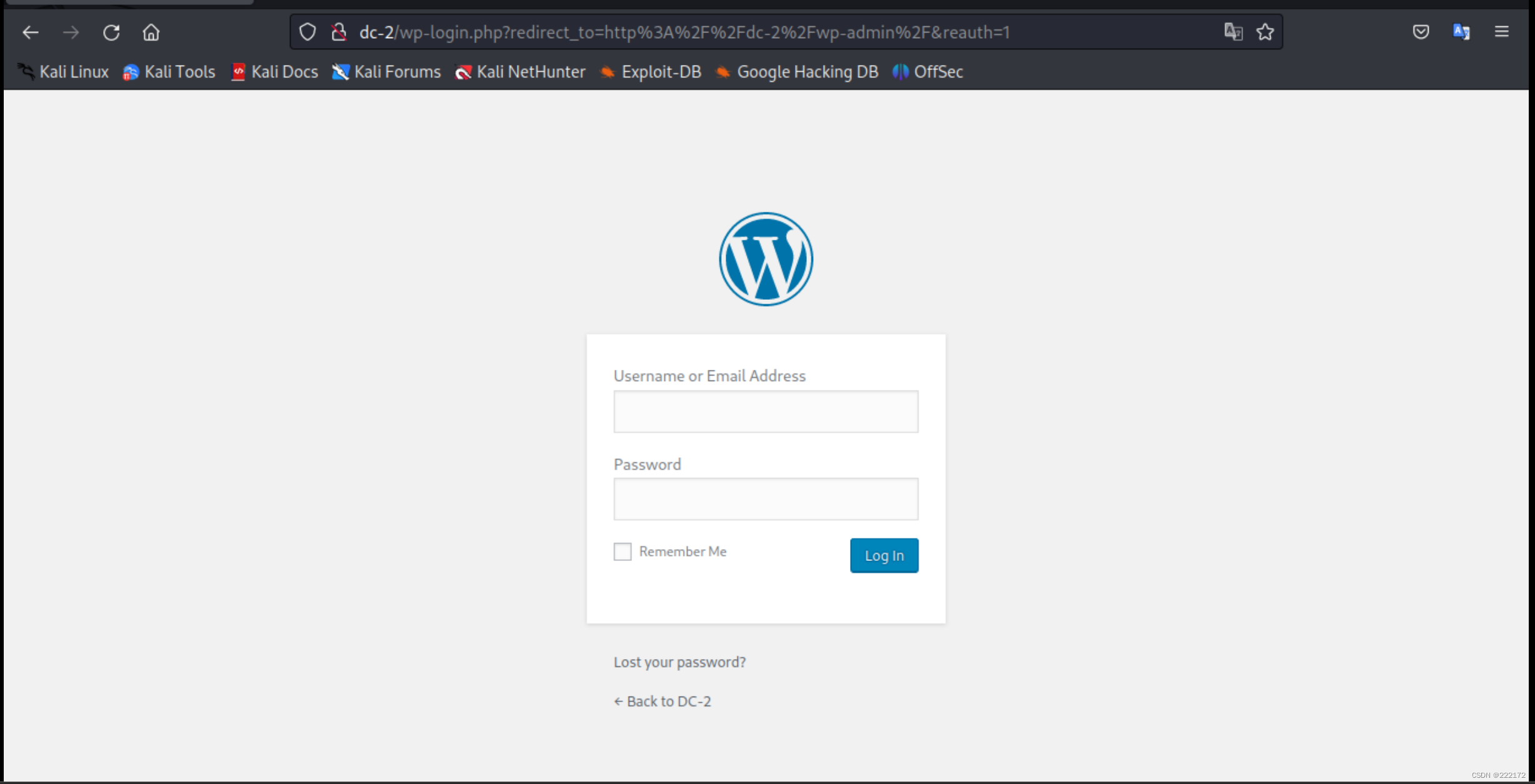 DC-2靶场搭建及渗透_dc2靶场-CSDN博客