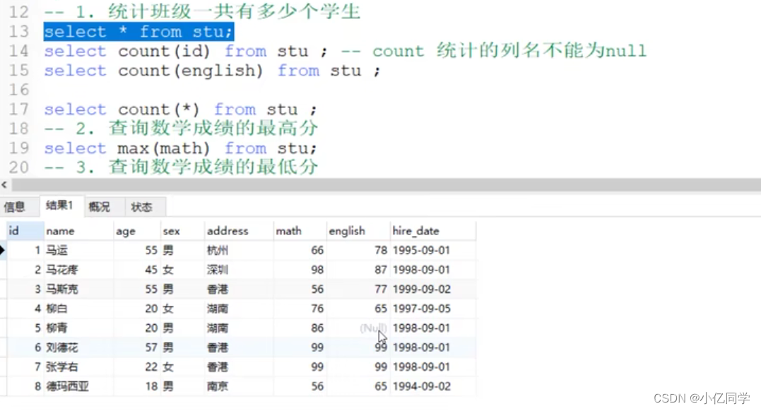 Mysql查询语句 Csdn博客