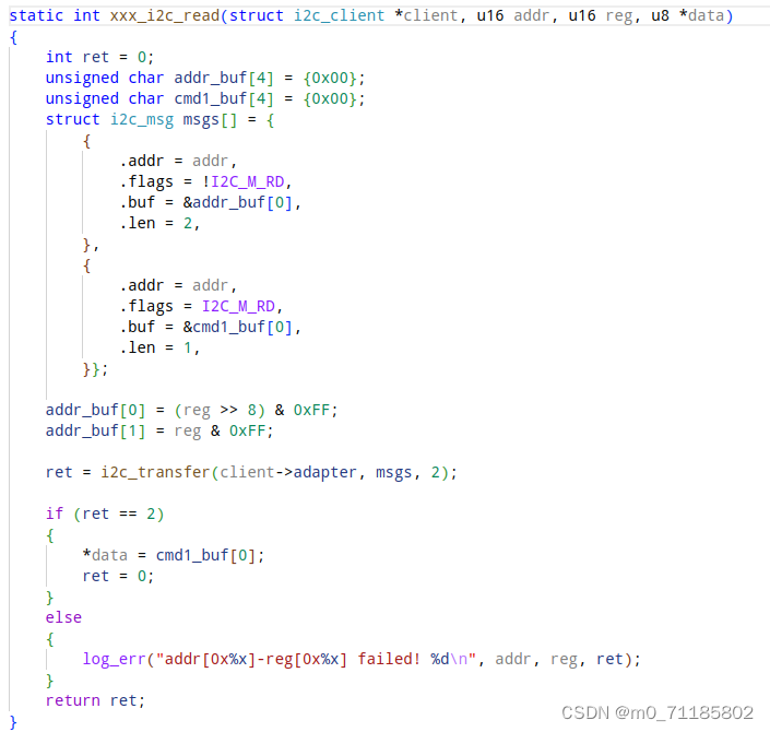 struct i2c_msg对16位i2c寄存器进行读写_linux iic 16位寄存器读取-CSDN博客