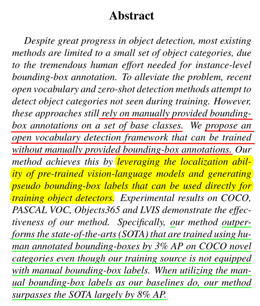 Towards Open Vocabulary Object Detection without Human-provided Bounding Boxes(2021CVPR)----论文阅读 ...