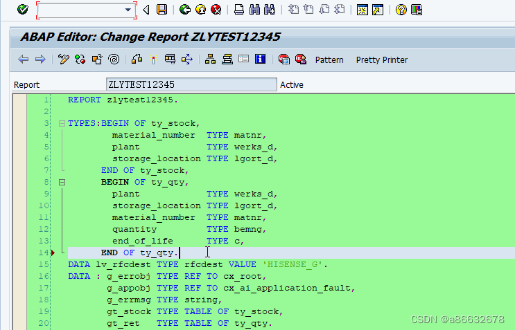 SAP ABAP SE38设置模板_sap se38-CSDN博客